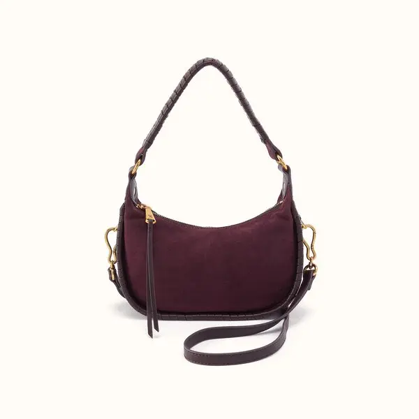 Hobo Mia Crescent Small - Dark Cherry