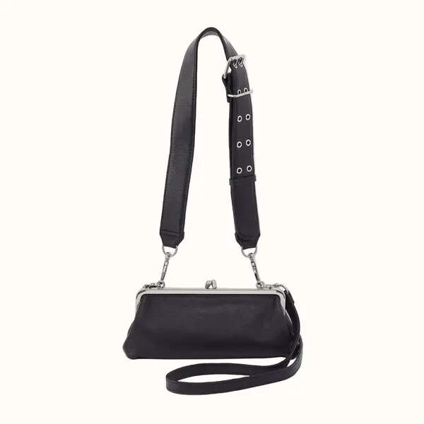 Hobo Della Frame Small Shoulder Bag - Black