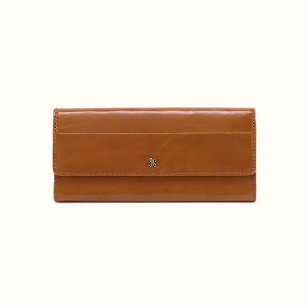 Hobo Jill Large Trifold Wallet - Truffle