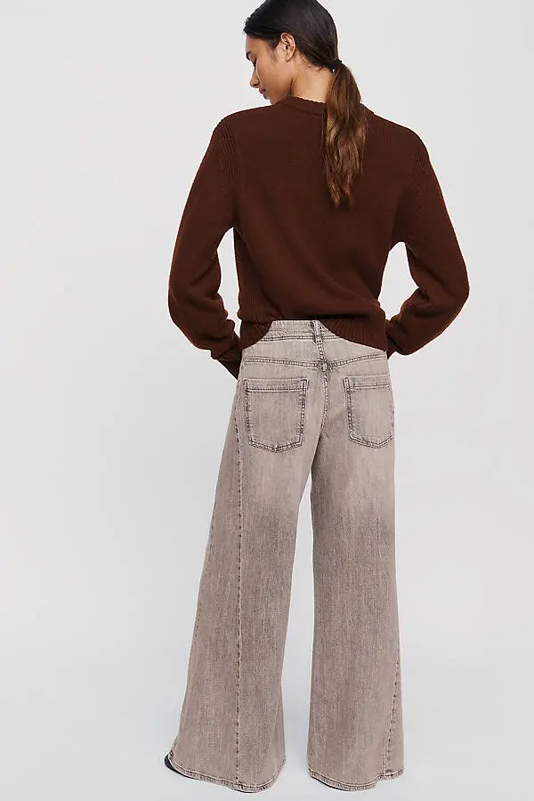 PILCRO Adi Mid Rise Relaxed Wide Leg Jeans