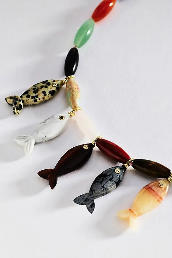 HANNAH B. Coastal Charm Fish Necklace