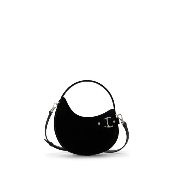 Ralph Lauren Velvet Small Tasha Crossbody Bag