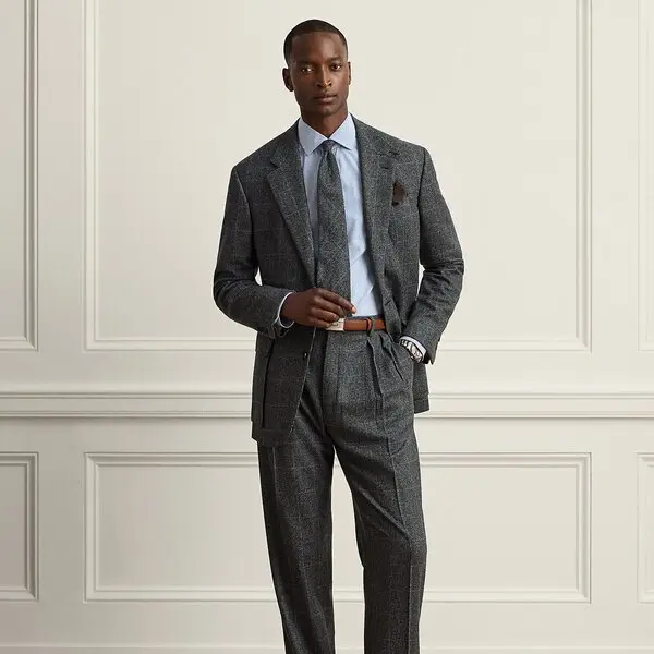 Ralph Lauren Glenn Hand-tailored Tick-weave Trouser