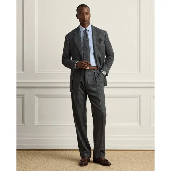 Ralph Lauren Glenn Hand-tailored Tick-weave Trouser