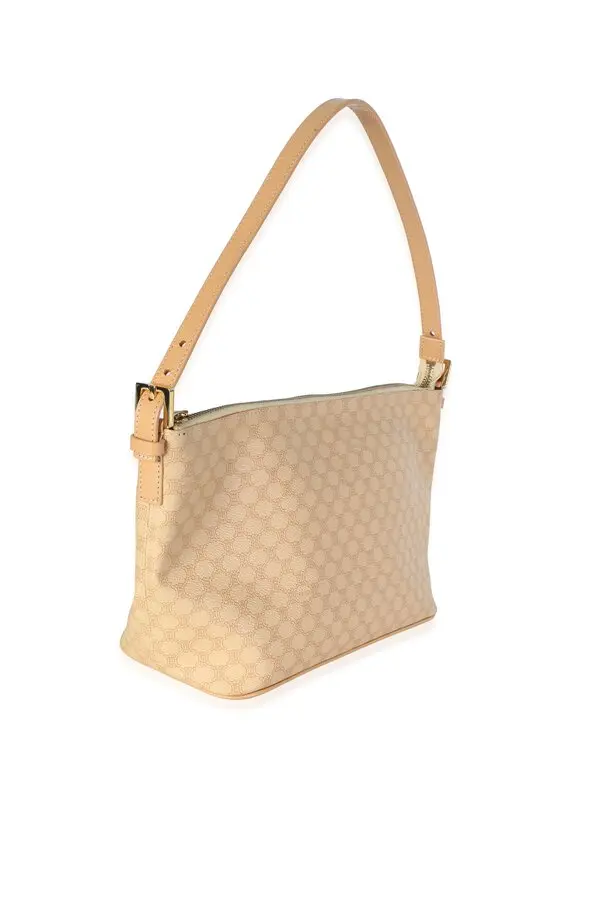 Celine Vintage Cream Macadam Shoulder Bag