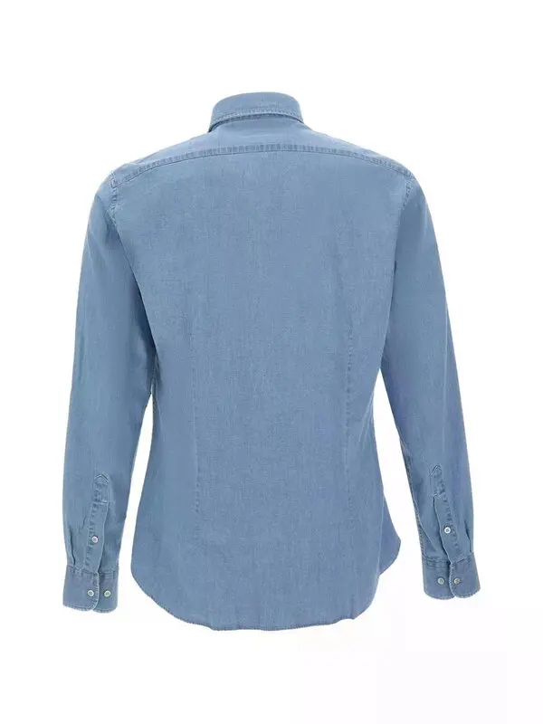 Michael Kors Logo-embroidered Slim-fit Cotton Shirt