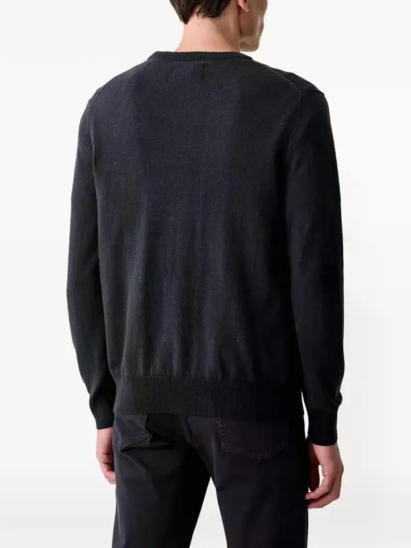 Marc O'polo Embroidered-logo Crew-neck Sweater