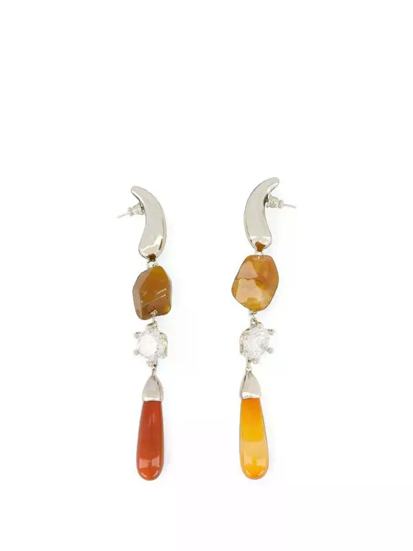 PANCONESI Ascolto Chandelier Agate Earrings