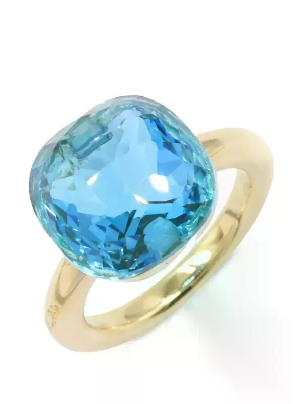 Pomellato 2010s Nudo Blue Topaz Ring - Gold