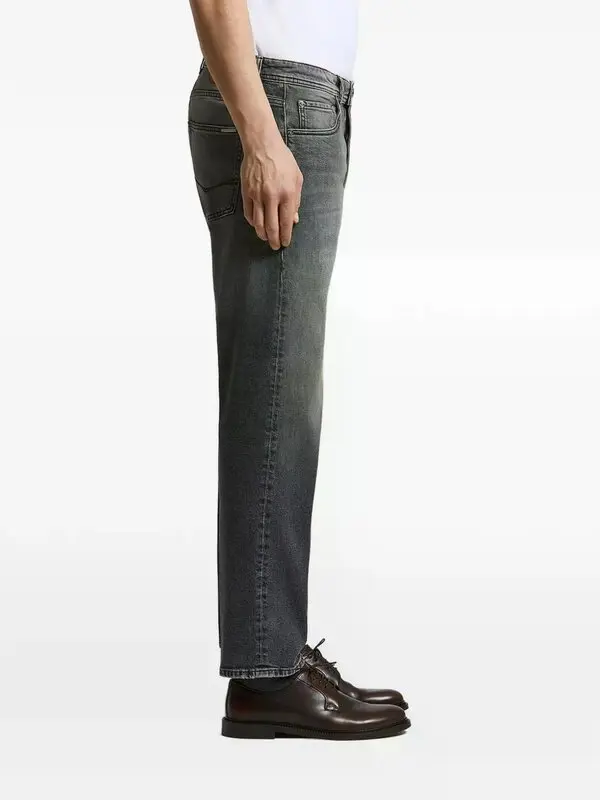 Peserico Belt-loop Faded Jeans