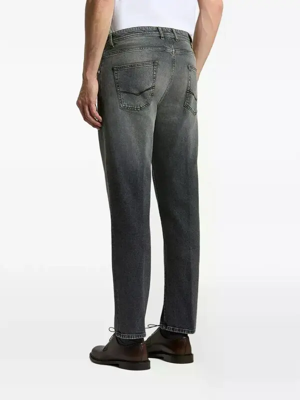 Peserico Belt-loop Faded Jeans