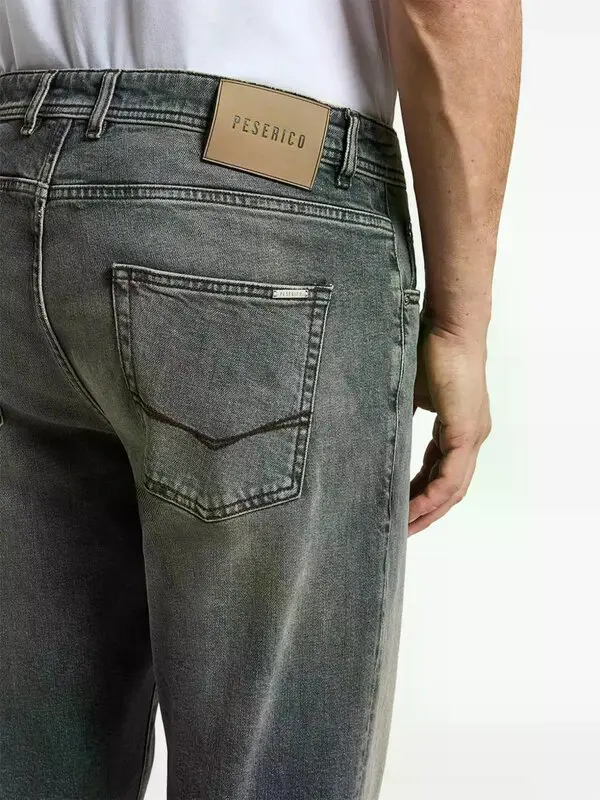 Peserico Belt-loop Faded Jeans