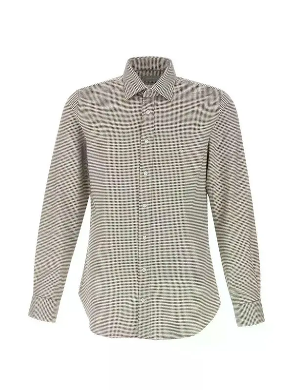 Michael Kors Micro-check Cotton Shirt