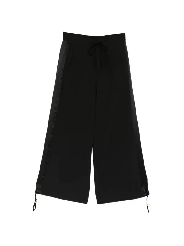 Cynthia Rowley Satin-stripe Drawstring Trousers