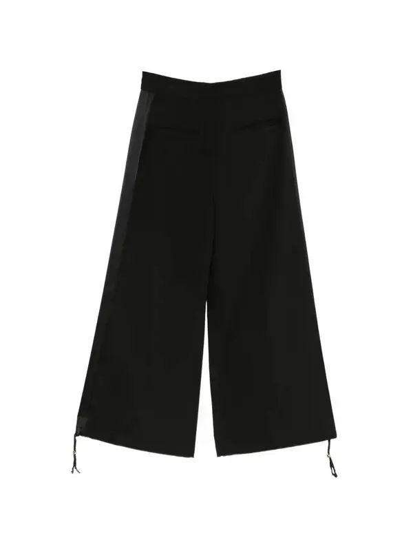 Cynthia Rowley Satin-stripe Drawstring Trousers