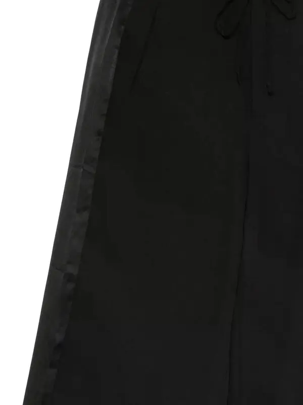 Cynthia Rowley Satin-stripe Drawstring Trousers