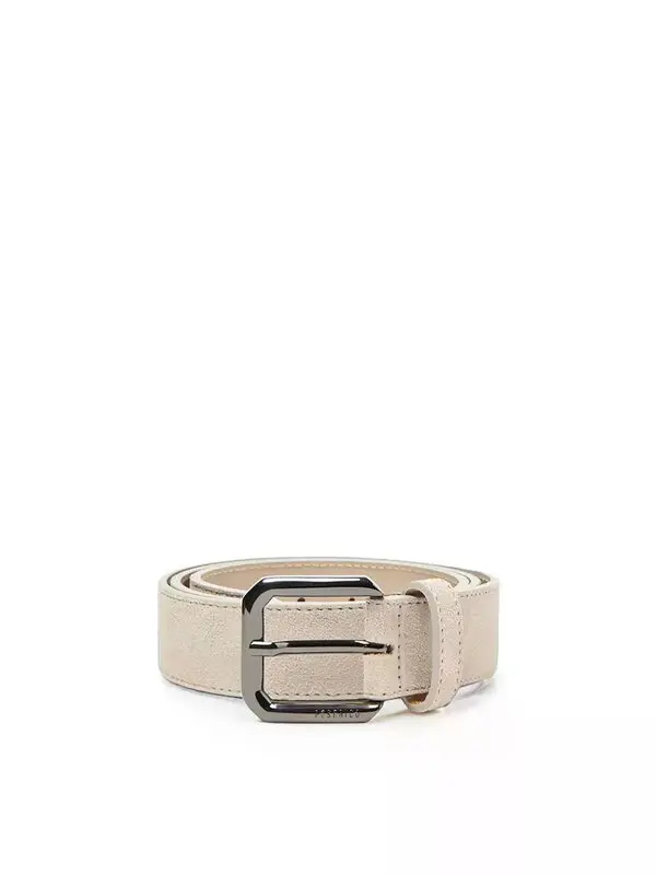 Peserico Suede-finish Buckle Belt