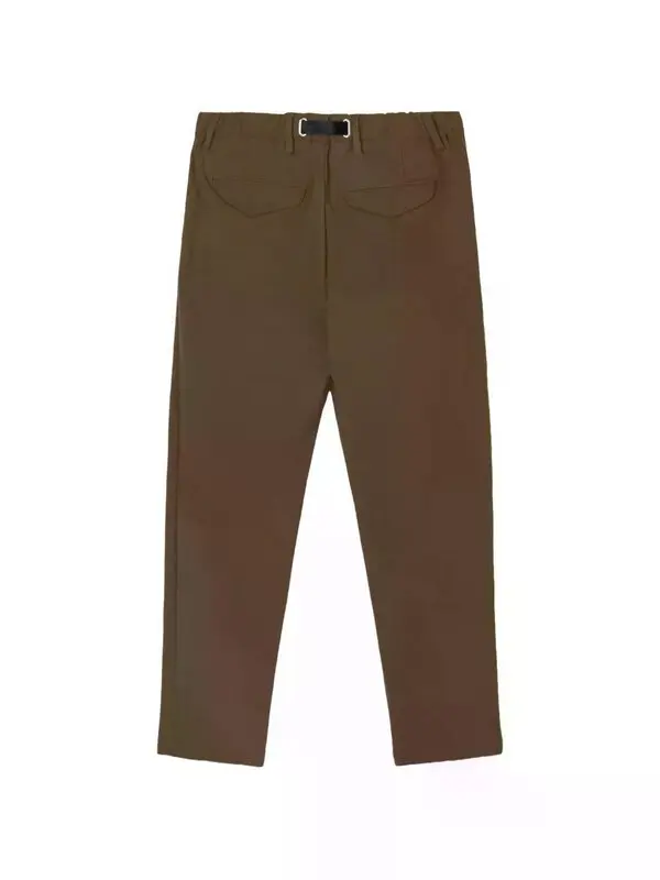 WHITE SAND Belted Pleated Trousers