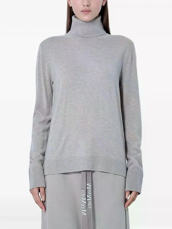 Max Mara Turtleneck Sweater - Grey
