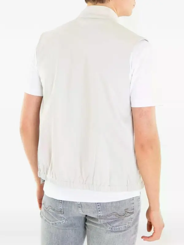 VALENZA Zip-up Cotton Gilet