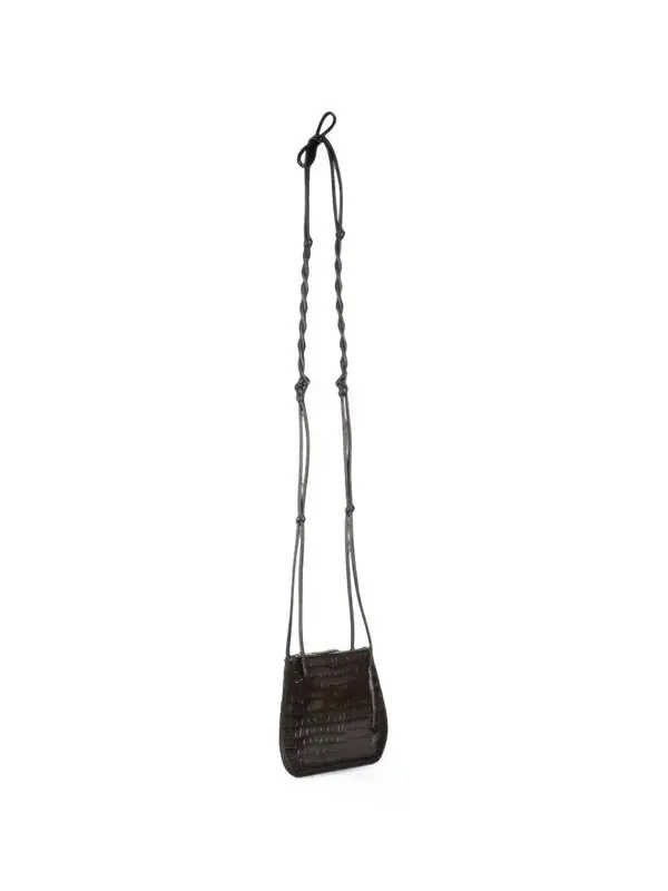 Philosophy Di Lorenzo Serafini Crocodile-effect Leather Shoulder Bag - Brown