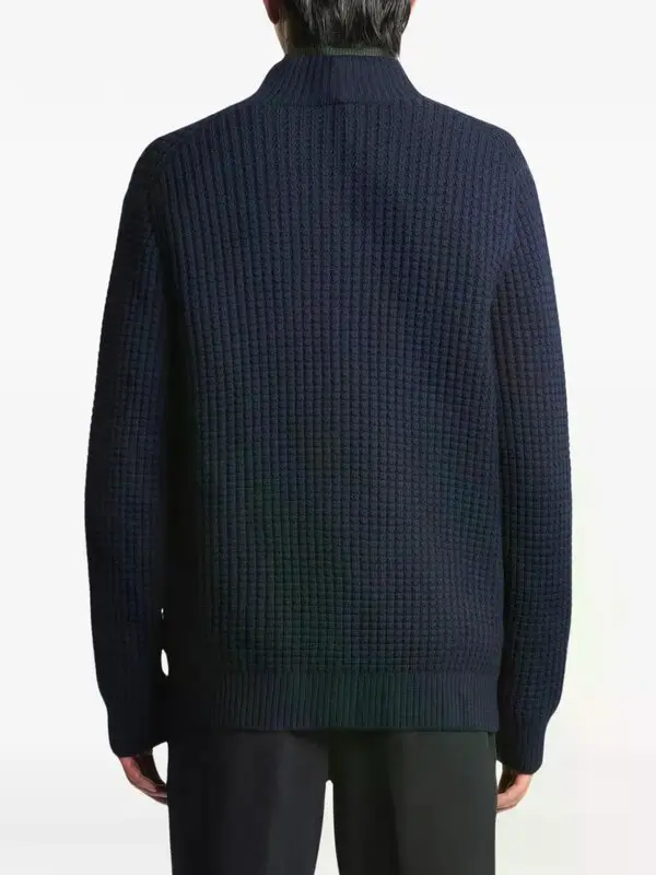 FAY 3-in-1 Waffle-knit Cardigan