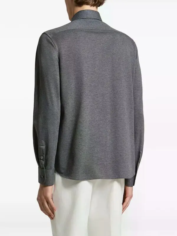 Peserico Piqué-weave Long-sleeve Shirt