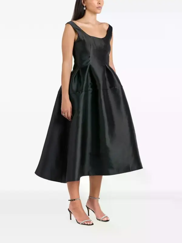 MARQUES' ALMEIDA Off-shoulder Pleated Midi Dress