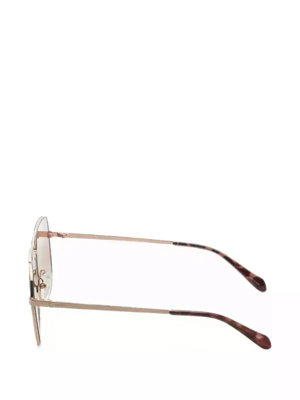 Fossil Geometric-frame Sunglasses - Gold