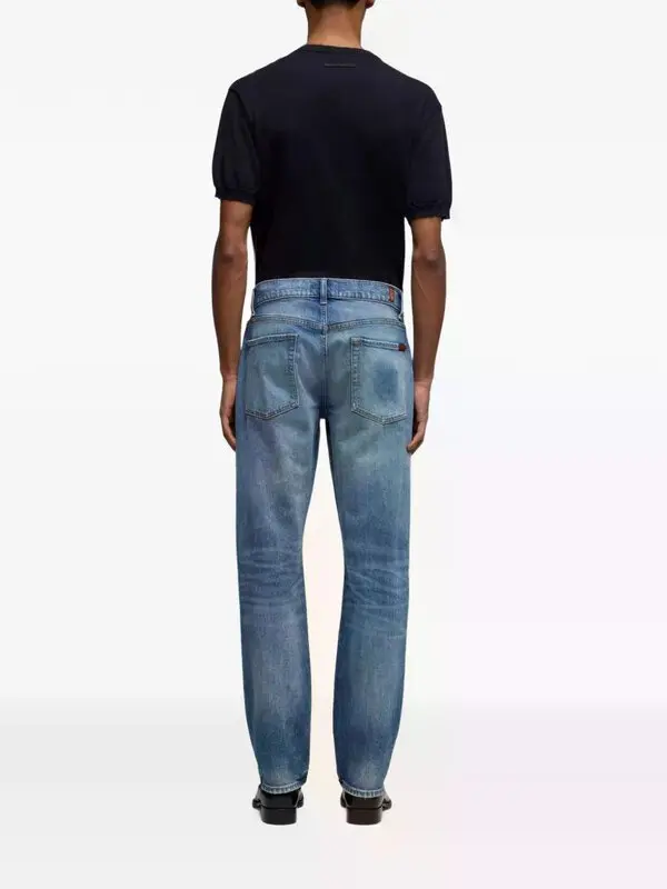 7 For All Mankind The Straight Porch Logo-patch Jeans