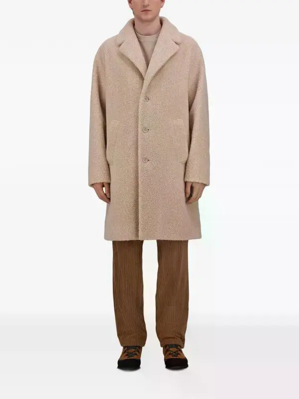 Herno Teddy-effect Single-breasted Coat