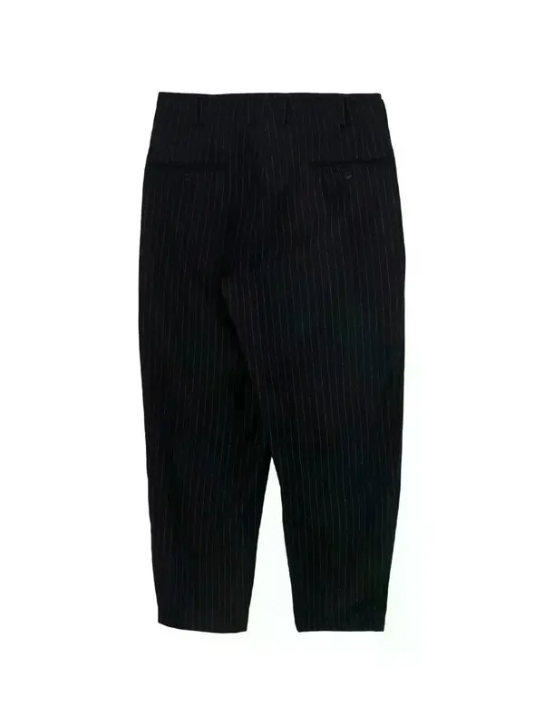 Yohji Yamamoto Pinstripe-pattern Pleated Trousers