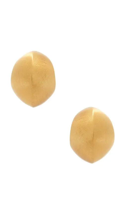 CASA CLARA Justine Hoop Earrings In Metallic