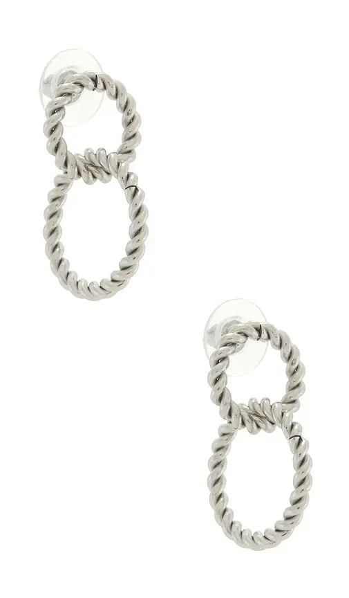 CASA CLARA Lune Drop Earrings In Metallic