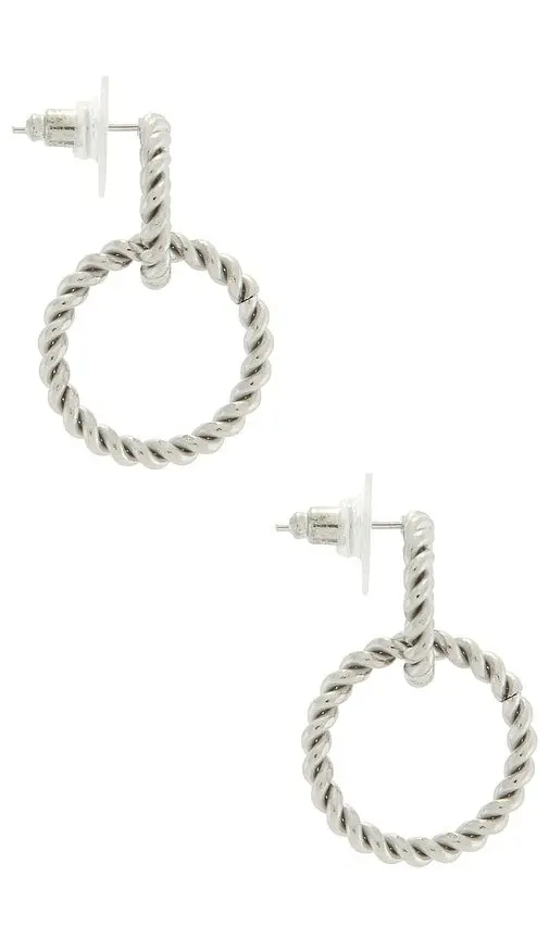 CASA CLARA Lune Drop Earrings In Metallic