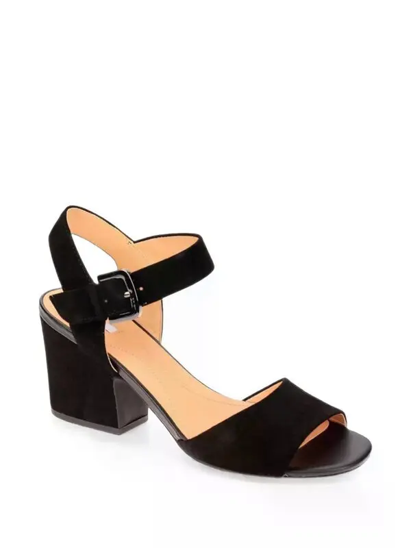 Geox Buckle-fastening Block-heel Sandals - Black