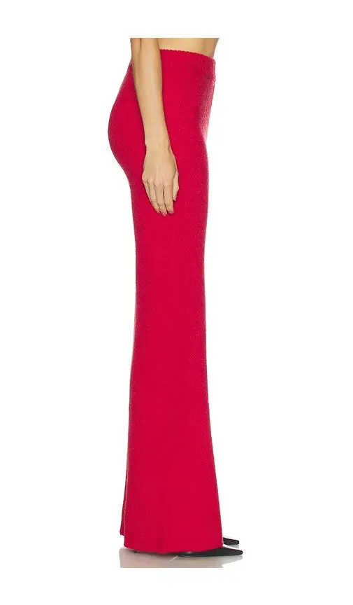 ROWEN ROSE Mohair Wide Leg Pants