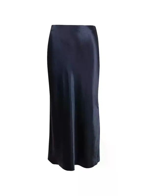 Vince Satin-finish Midi Skirt