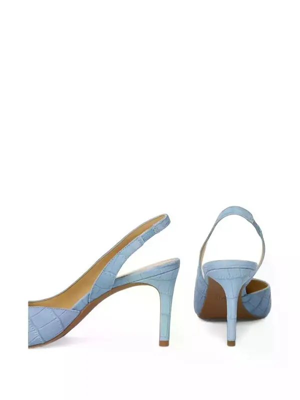 Michael Kors Alina Flex Croc-effect Slingback Pumps