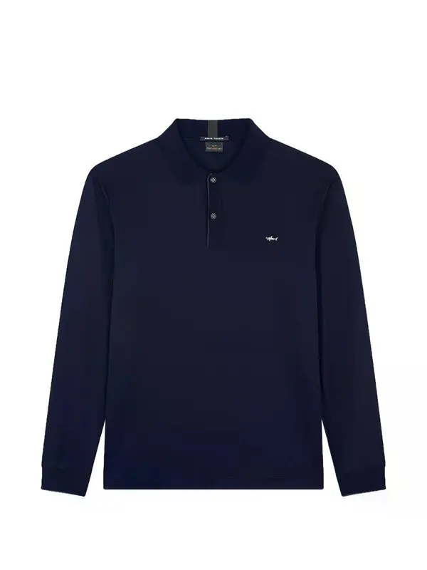 Paul & Shark Logo-patch Long-sleeve Polo Shirt