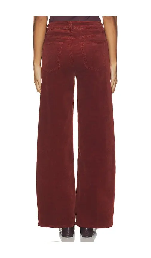 FRAME Le Slim Palazzo Pant In Red