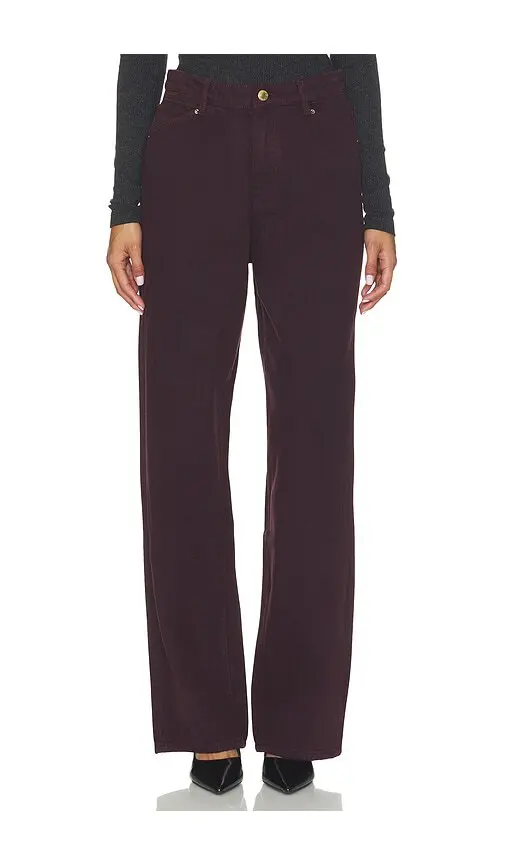 DL1961 Kaylen Soft Curve High Rise Jean In Burgundy