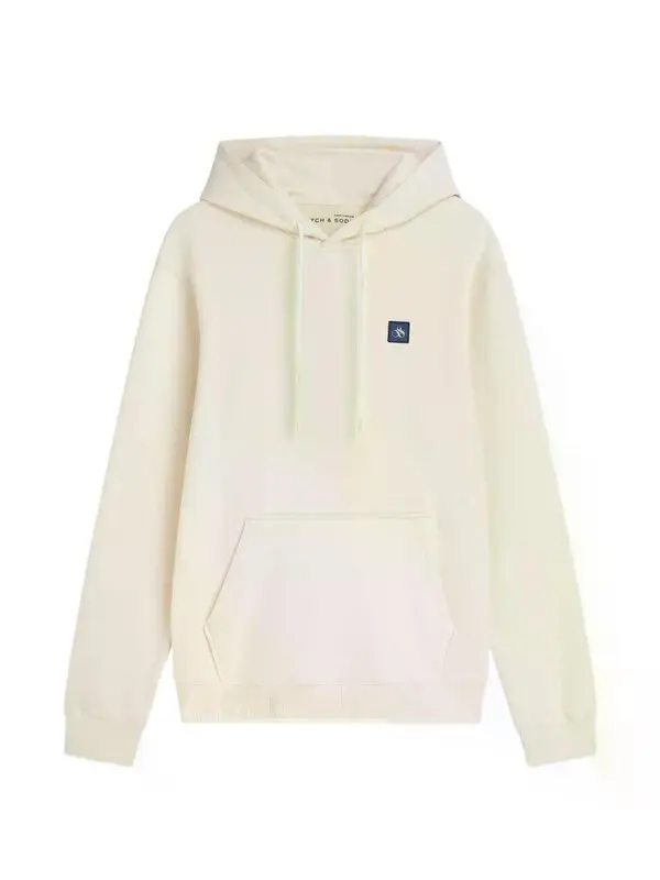Scotch & Soda Logo-patch Drawstring Hoodie
