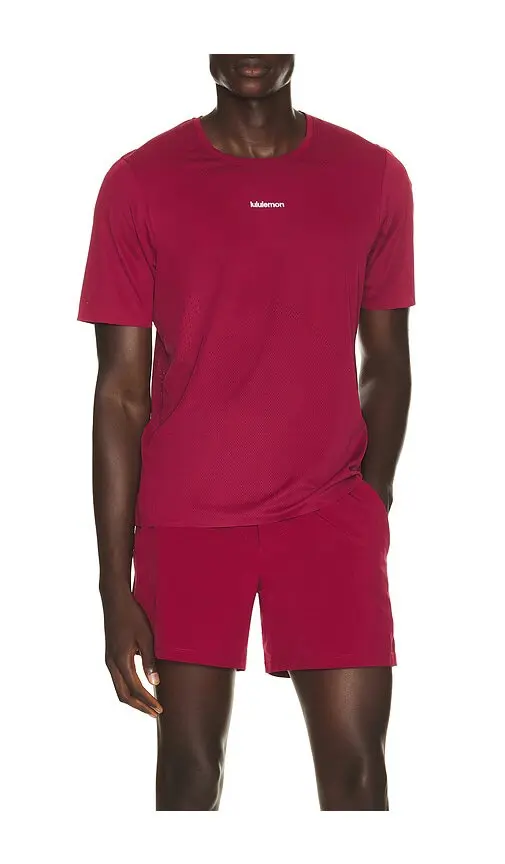 Lululemon Fast And Free Short Sleeve Shirt In Red