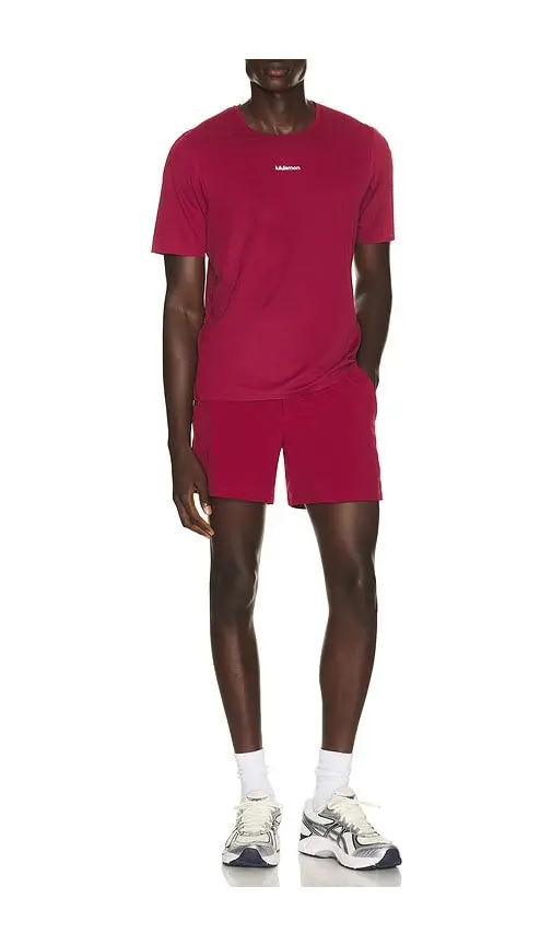 Lululemon Fast And Free Short Sleeve Shirt In Red