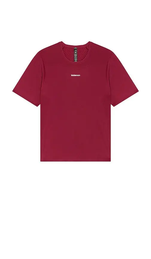 Lululemon Fast And Free Short Sleeve Shirt In Red