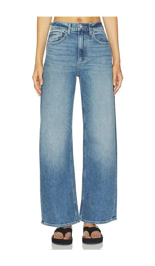 Paige Arellia Skimmer High Rise Barrel Jeans In Denim-medium
