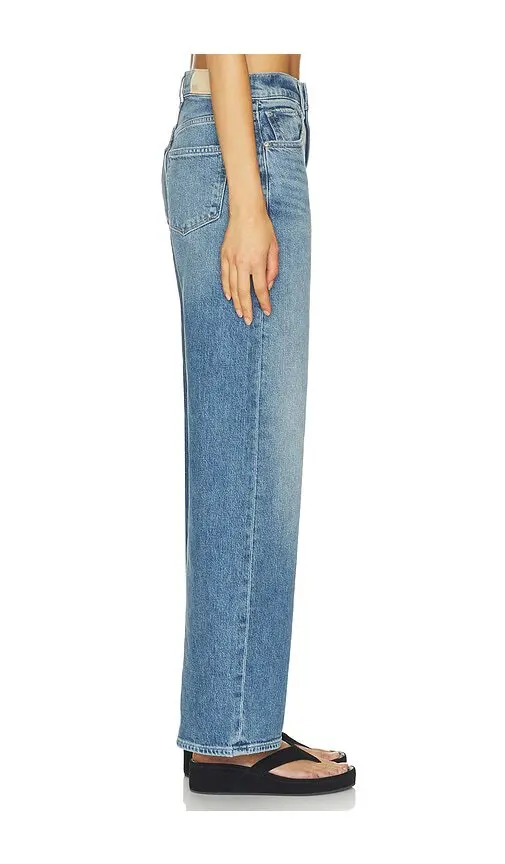 Paige Arellia Skimmer High Rise Barrel Jeans In Denim-medium