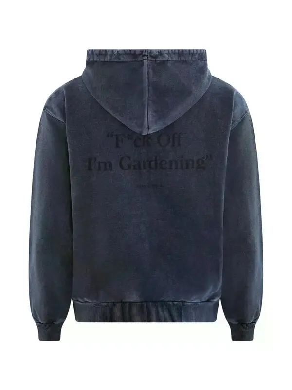 BRAM’S FRUIT Slogan-print Zip-up Hoodie