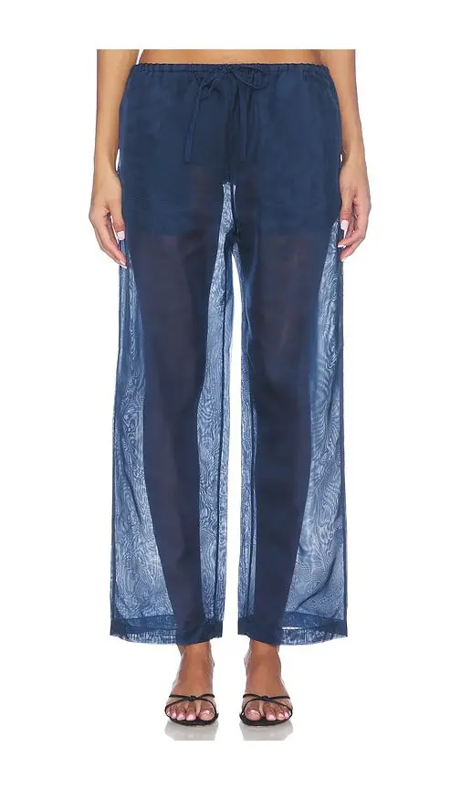 Renggli Organza Pant In Navy - Midnight